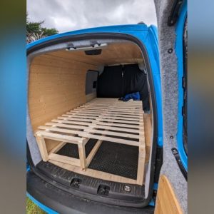 DIY Pull Out Bed for VW Caddy Camper Maxi!